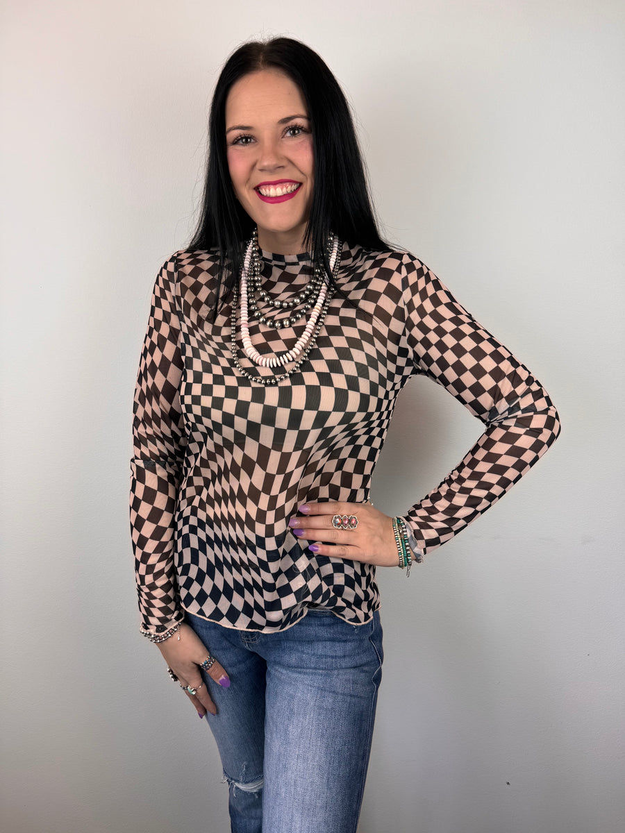 Checkered Mesh Top **3 COLORS** – The Baden Baldy